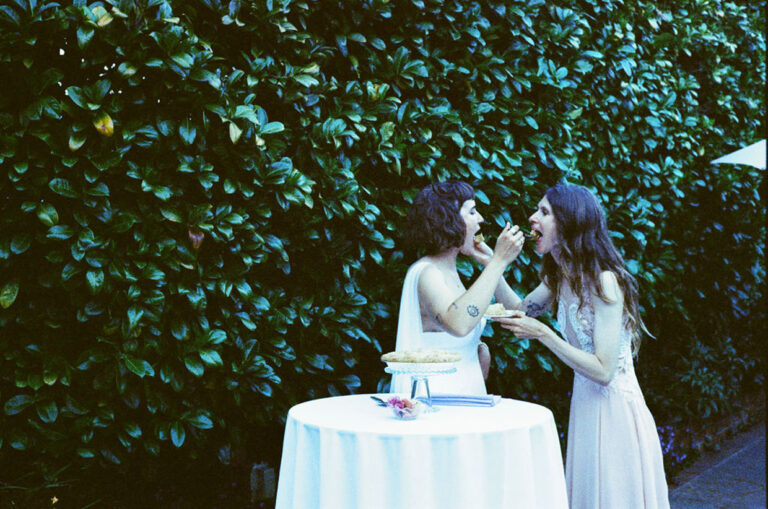 A Creative Colorful Wedding Shot on Film - Unique Wedding at Outdoor ...