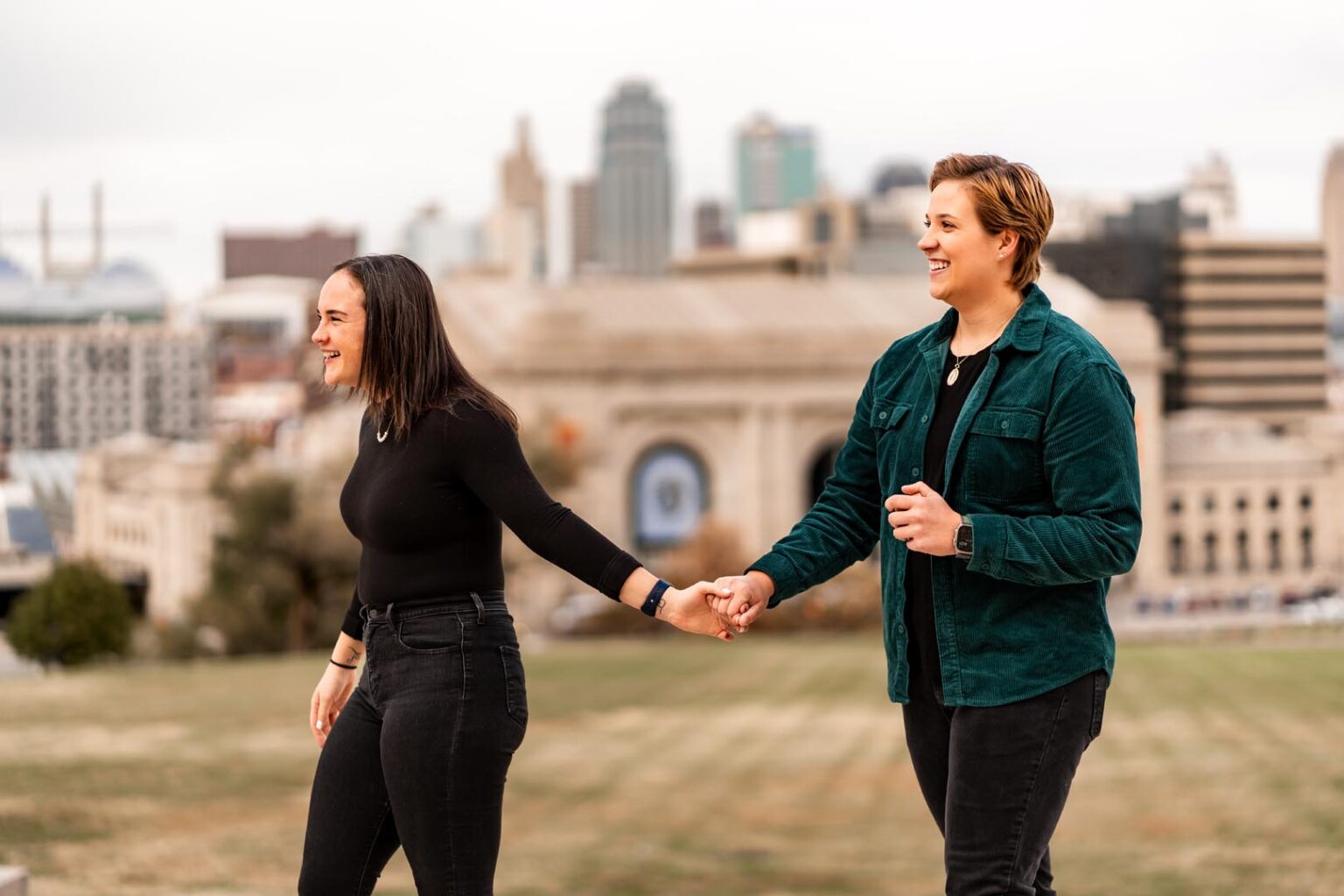 A Proposal at the World War I Monument in Downtown Kansas City