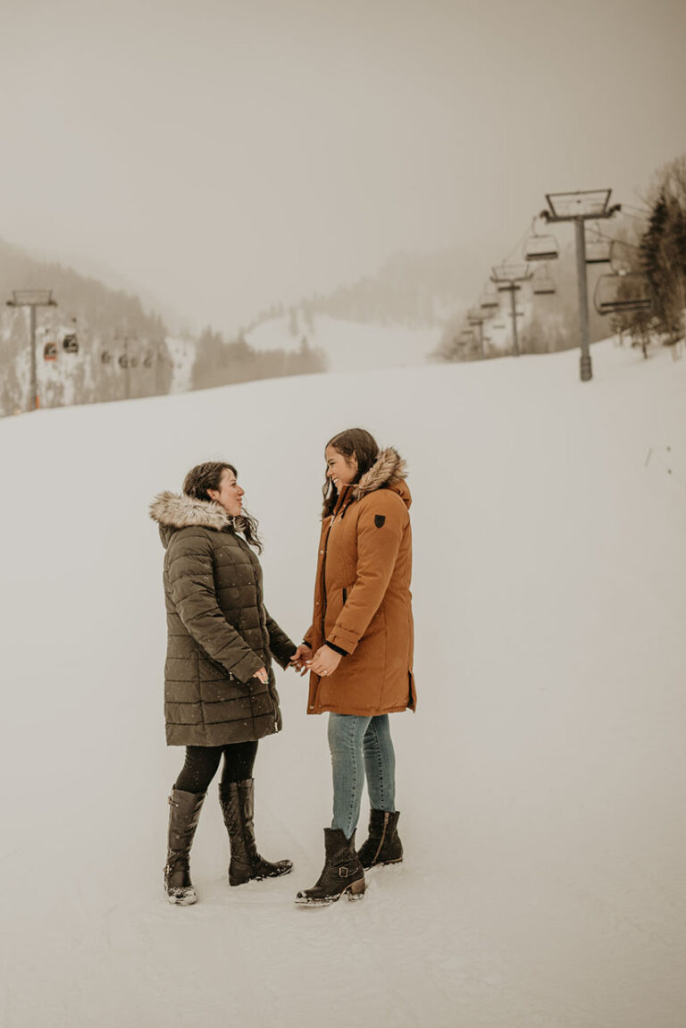 A Fun Couples Photoshoot in Aspen, Surrounded by Snow