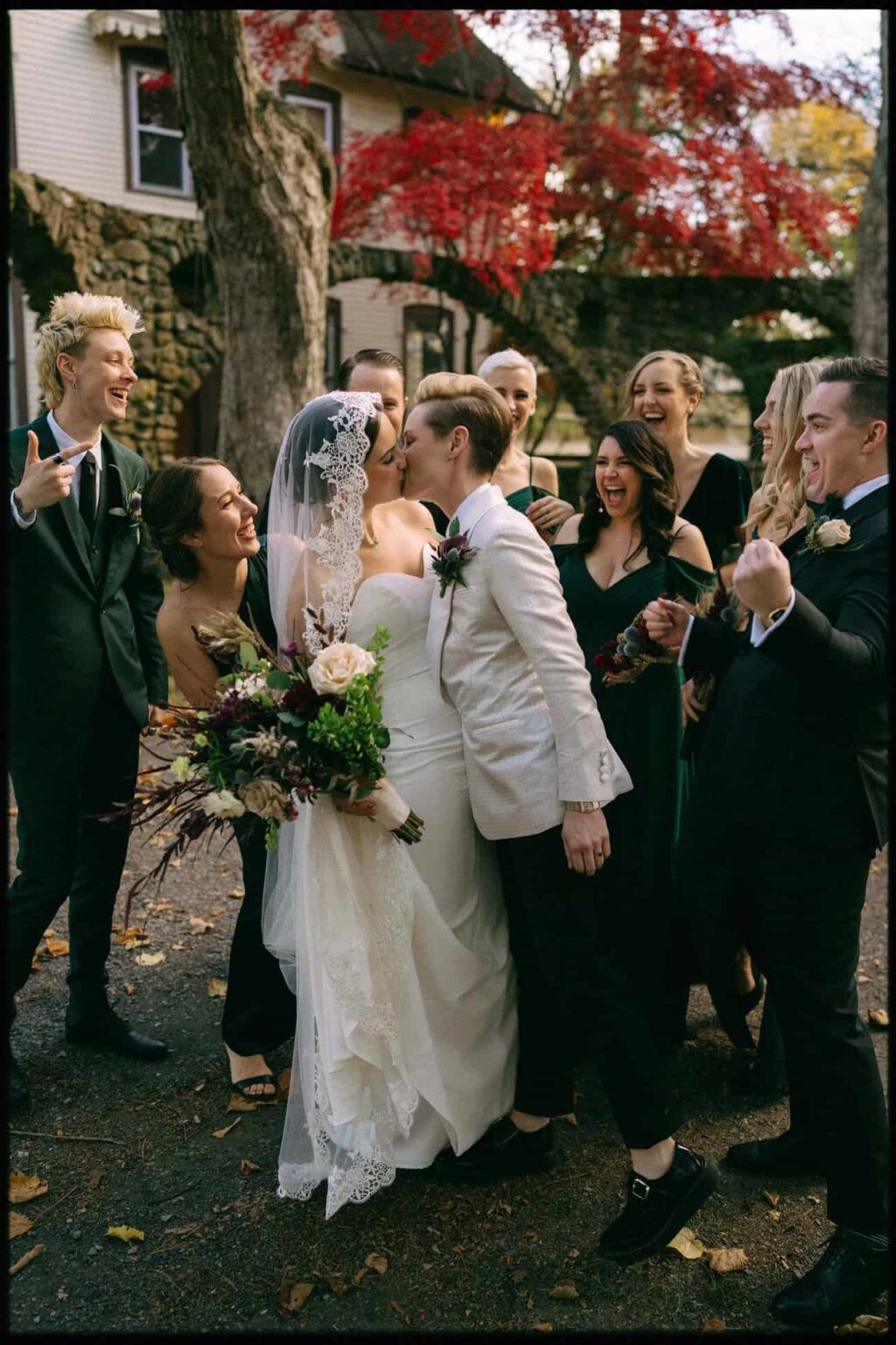 Cozy Fall Wedding at Brotherhood Winery with Personalized Details