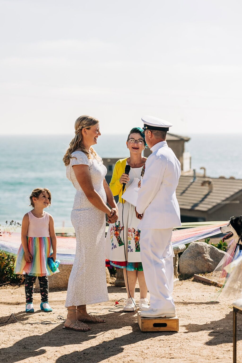 Camp Pendleton Military Wedding with Drag Shows, Pets, and Pure Queer Joy