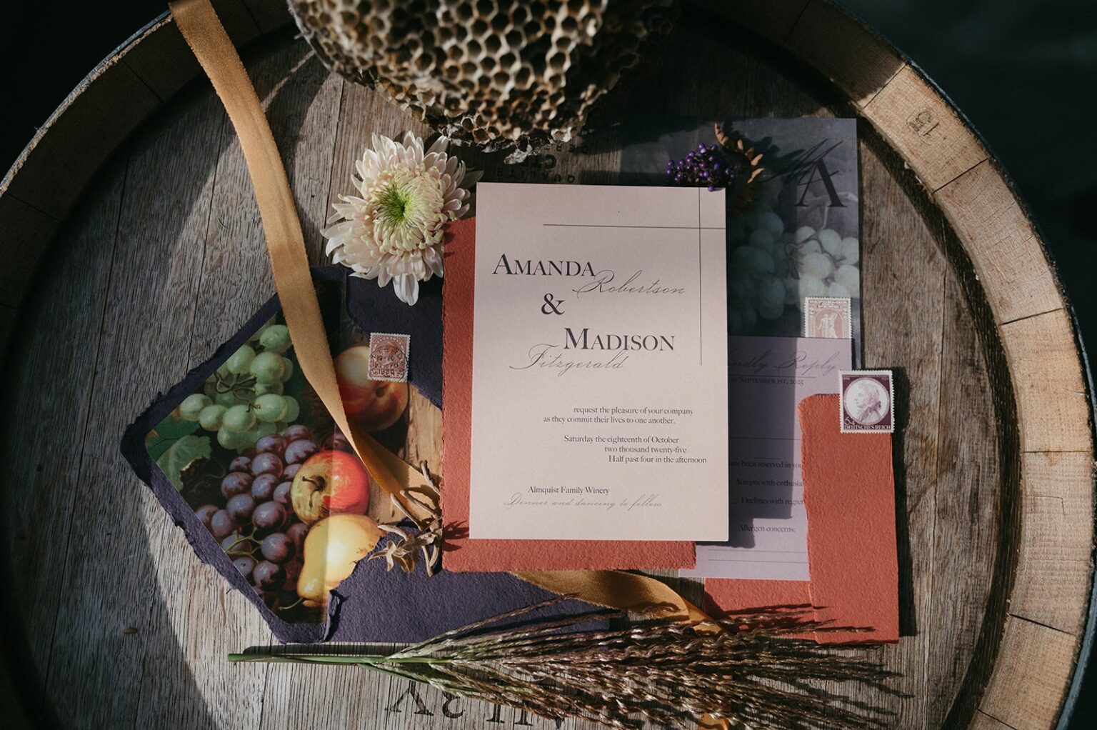 Sustainable Fall Wedding Editorial in a Seattle Greenhouse