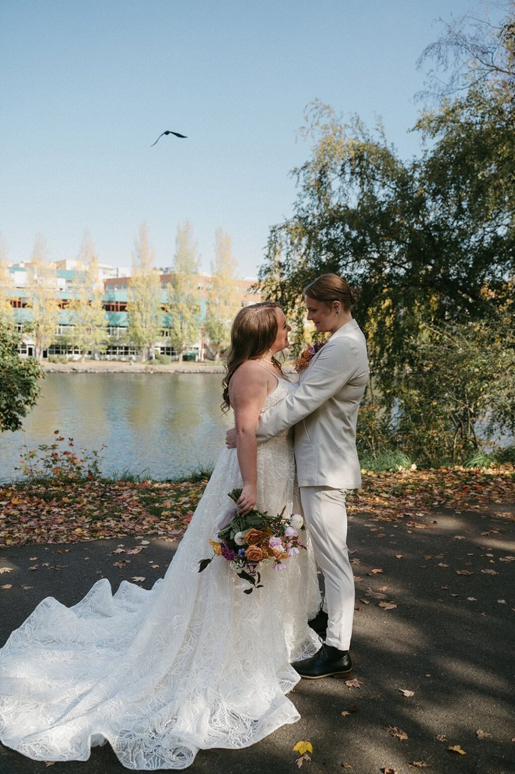 Sustainable Fall Wedding Editorial in a Seattle Greenhouse