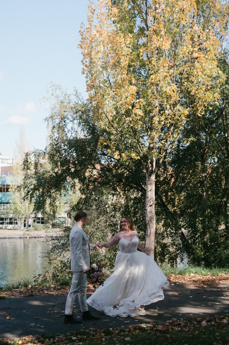Sustainable Fall Wedding Editorial in a Seattle Greenhouse