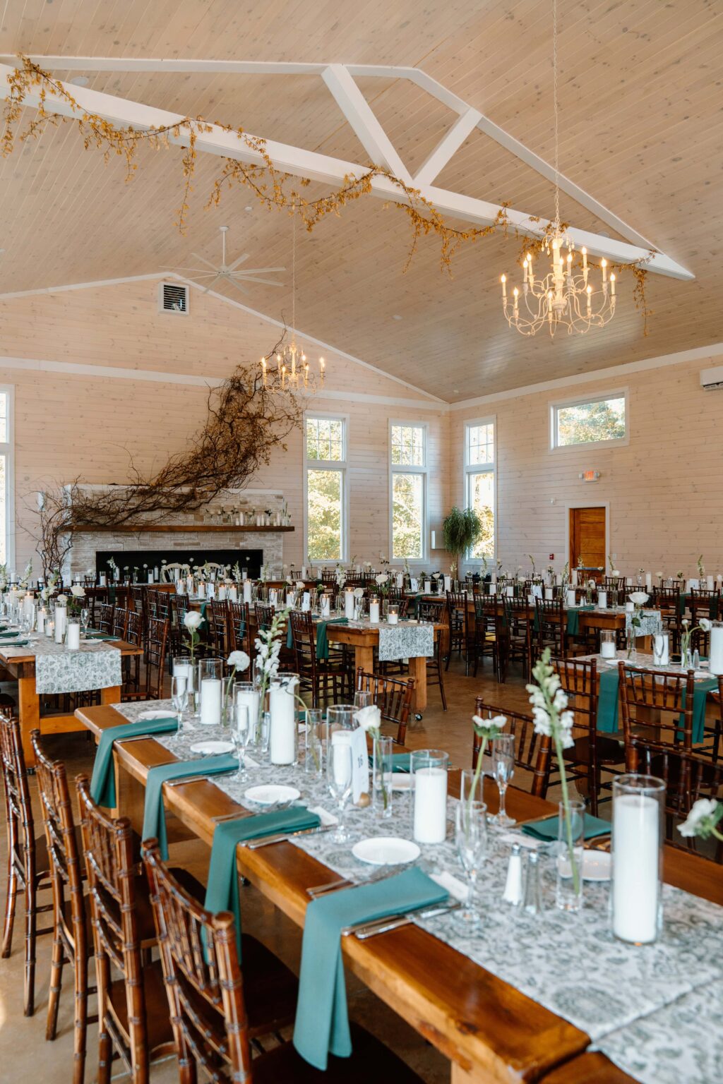 Upstate New York Wedding with Florals and Candlelit Reception
