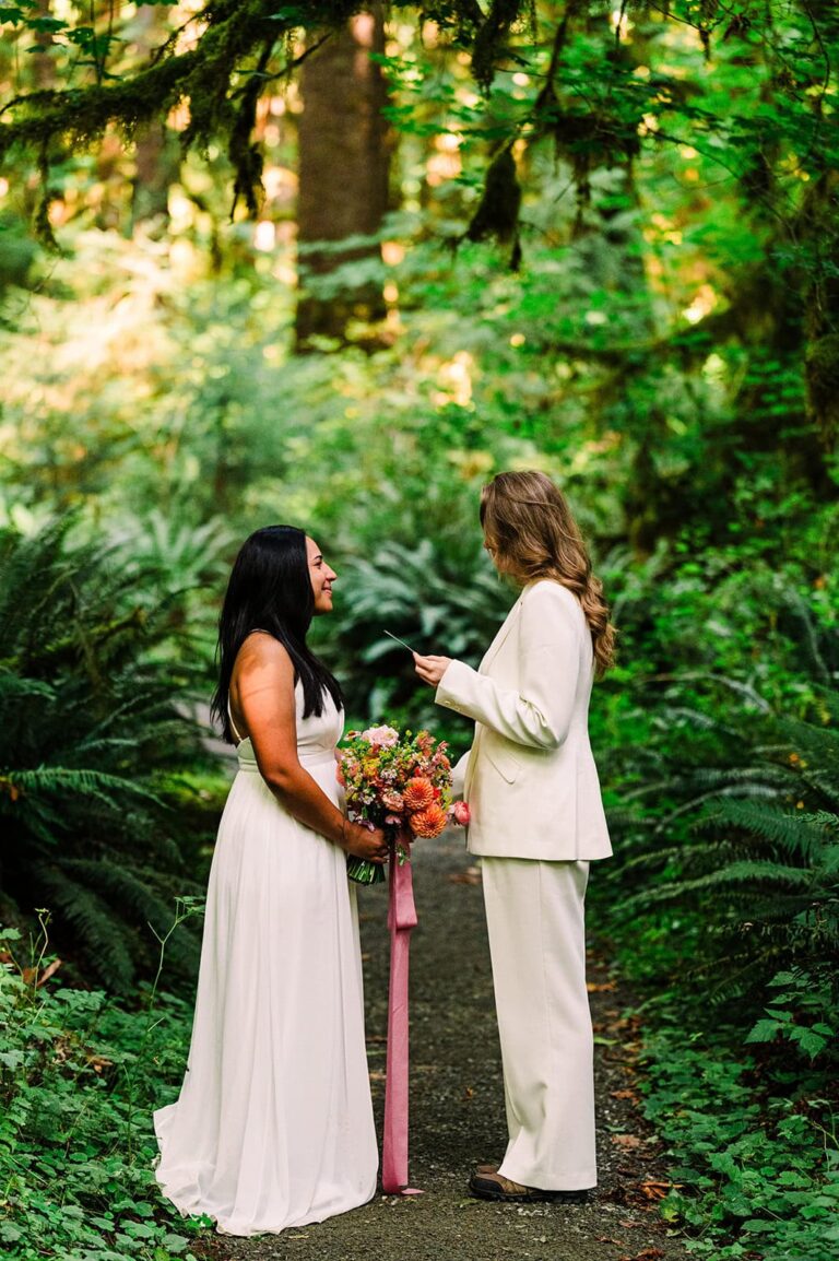 A Forest-to-Beach Elopement in Olympic National Park
