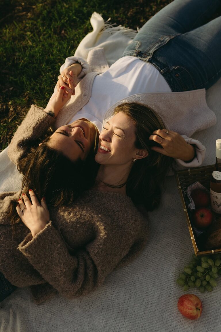 Rom-Com Picnic Engagement with Ocean Views in Victoria BC
