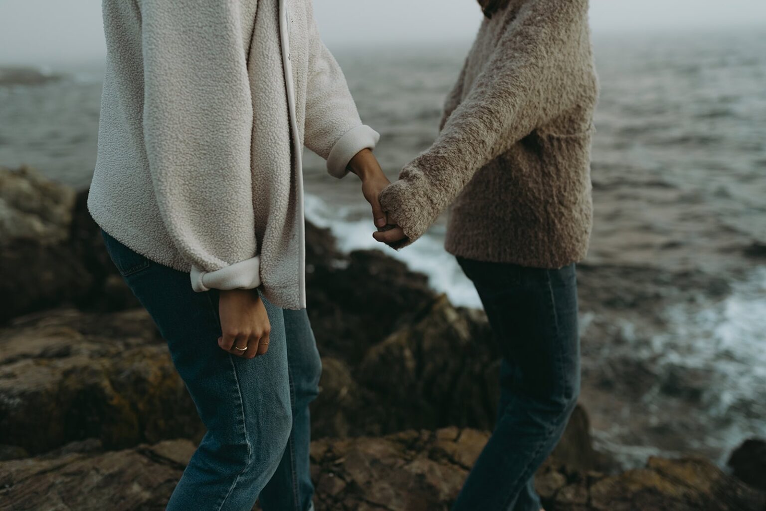 Rom-Com Picnic Engagement with Ocean Views in Victoria BC