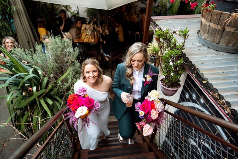 A Colorful Disco Wedding at Vin and Flower in Perth
