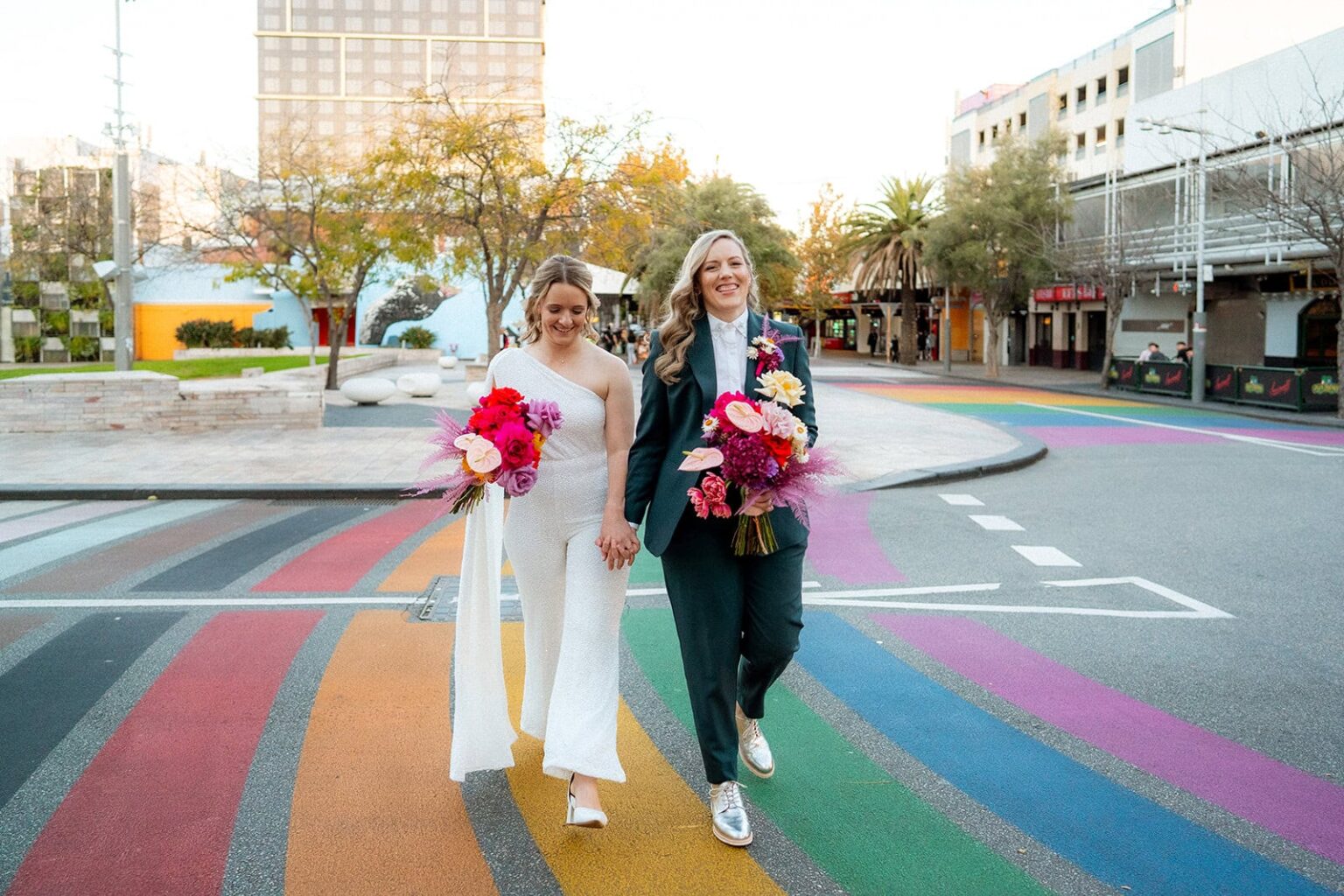 A Colorful Disco Wedding at Vin and Flower in Perth