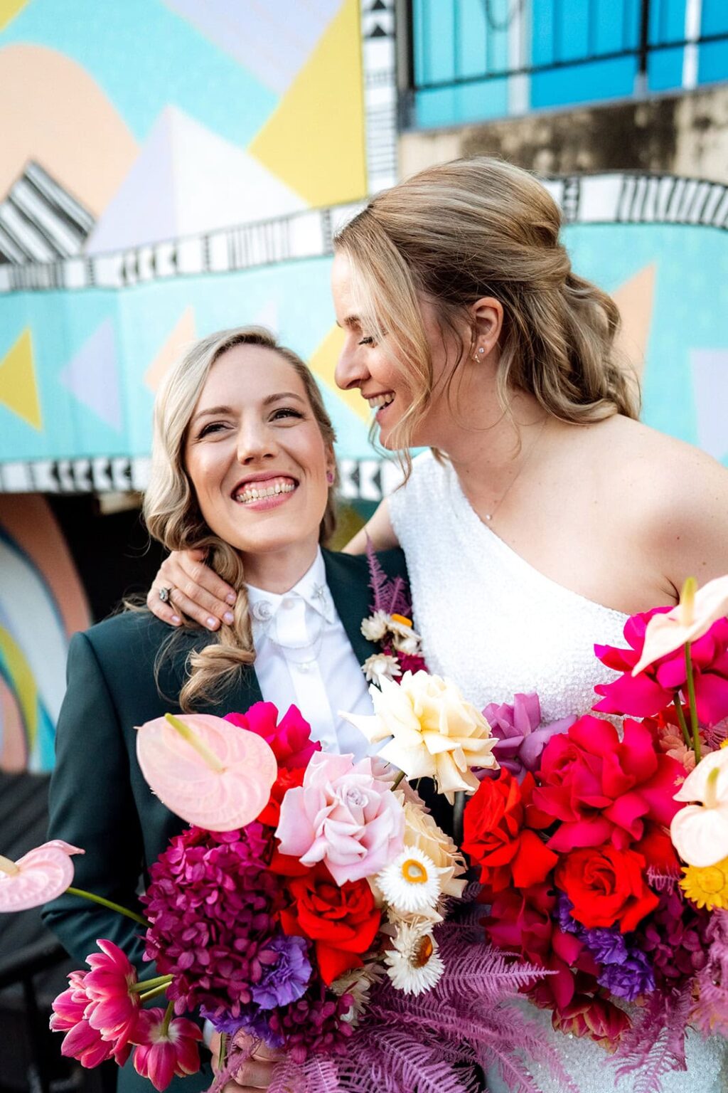 A Colorful Disco Wedding at Vin and Flower in Perth
