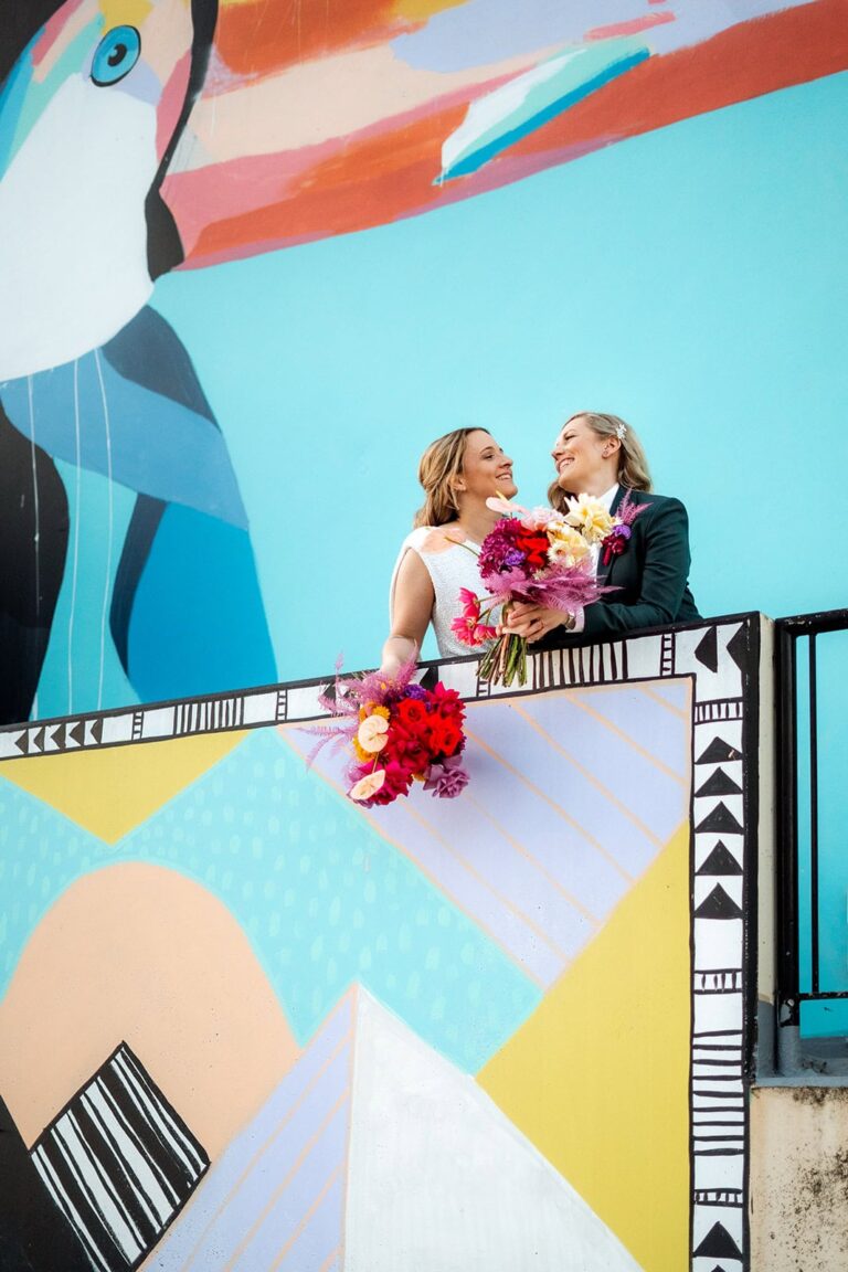 A Colorful Disco Wedding at Vin and Flower in Perth