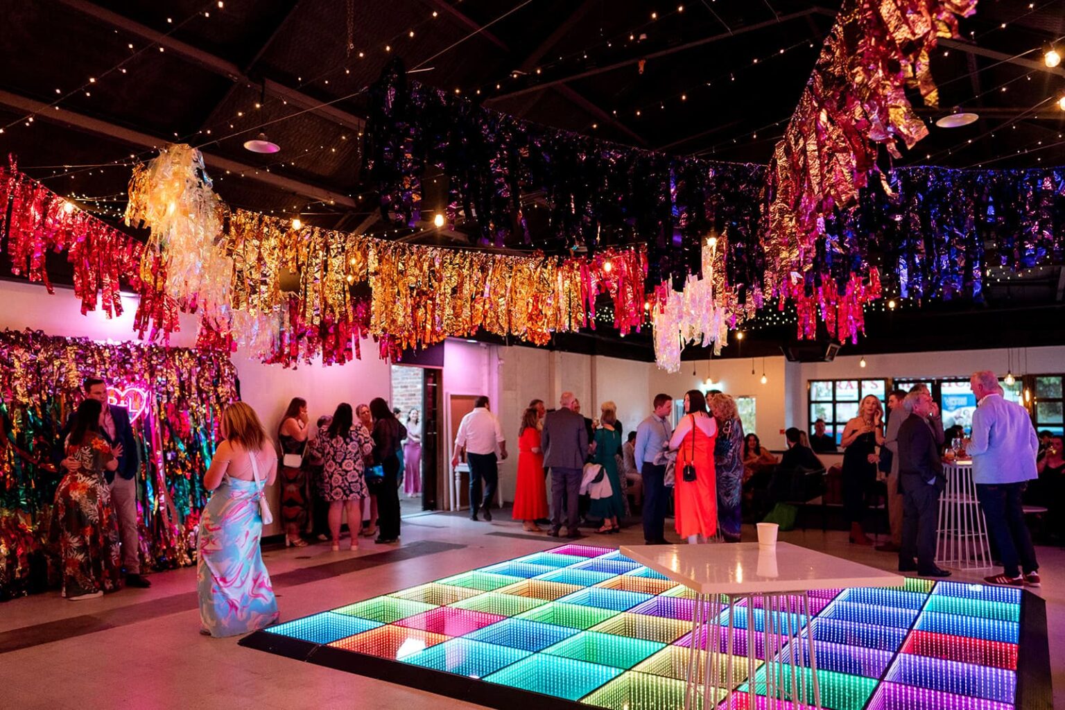 A Colorful Disco Wedding at Vin and Flower in Perth