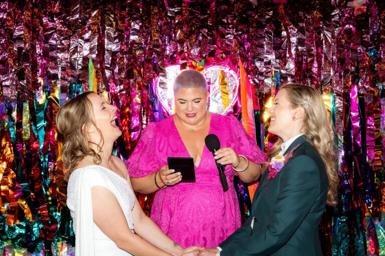A Colorful Disco Wedding at Vin and Flower in Perth
