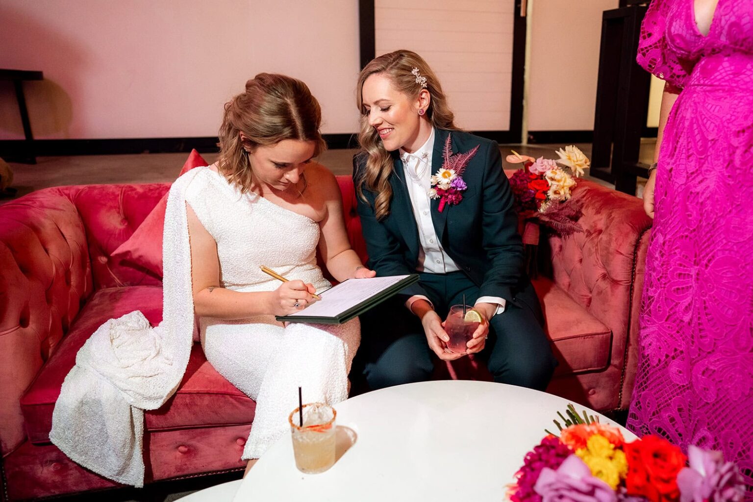 A Colorful Disco Wedding at Vin and Flower in Perth