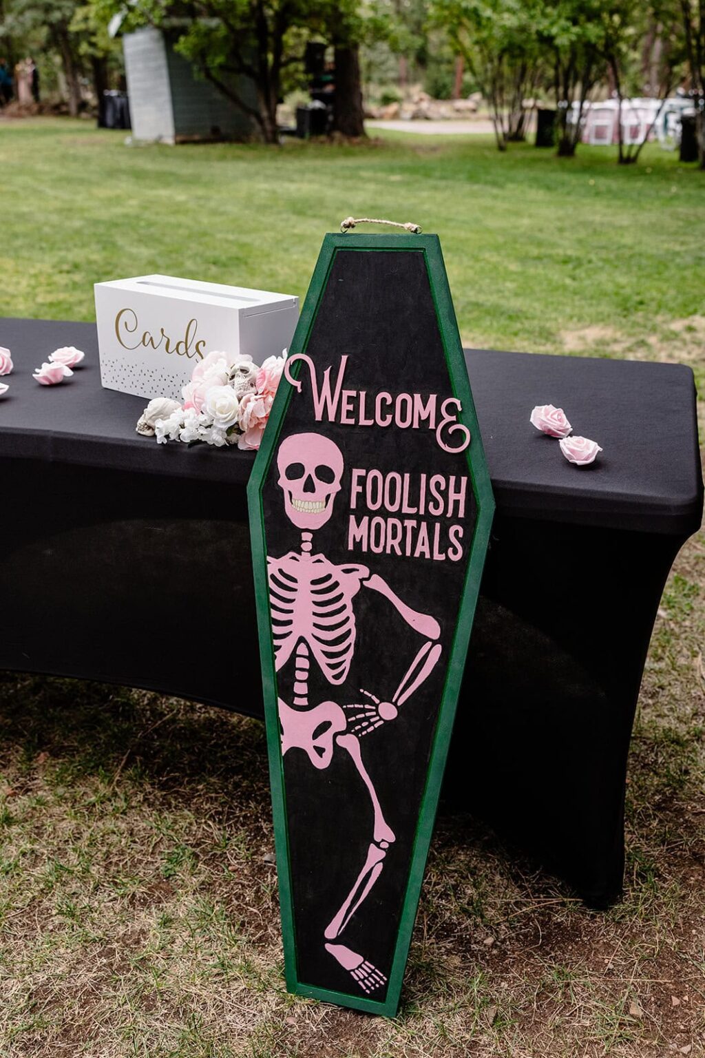 Arizona Goth Wedding with Donuts, Tattoos, and Veil Drama