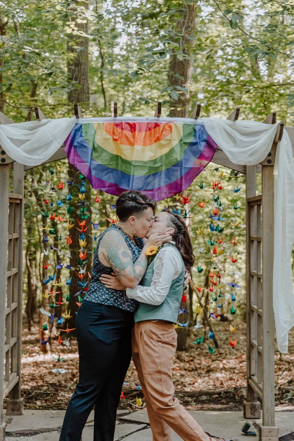 Queer Camp Hidden Valley Wedding with Tubing and Tacos